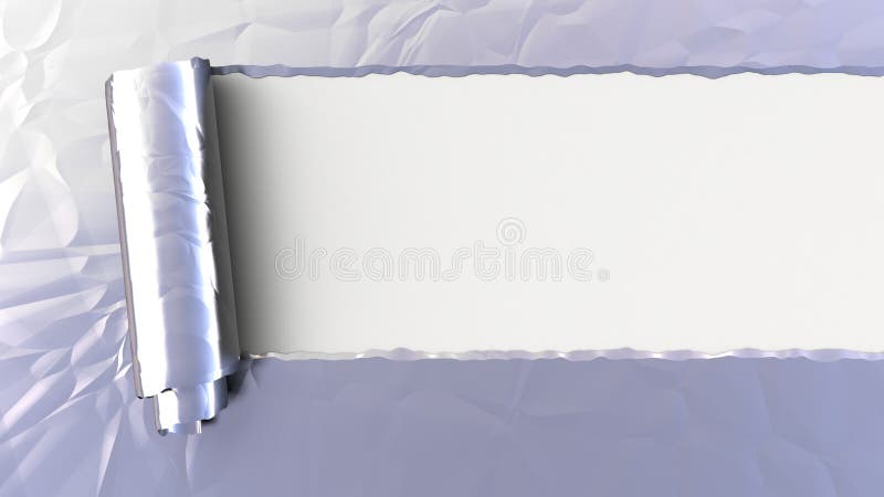 Ripped foil, 3d image stock illustration. Illustration of concept ...