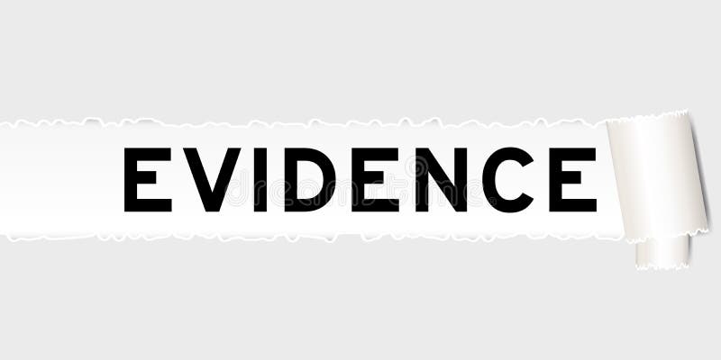 Rip Gray Paper Background that Have Word Evidence Under Torn Part Stock ...