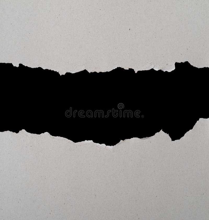 Ripped Grey Paper Strips with Torn Edges. Stock Illustration ...