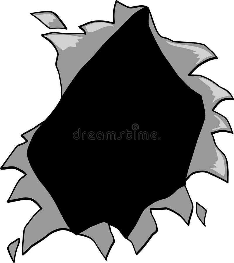 Ripped Hole Vector stock vector. Illustration of dark - 4997796