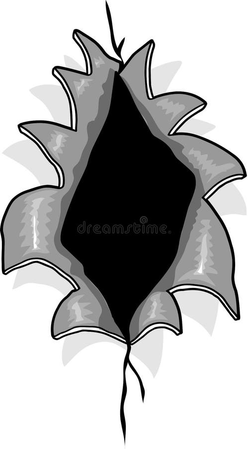 Ripped Hole Vector Illustration Stock Vector - Illustration of vector ...