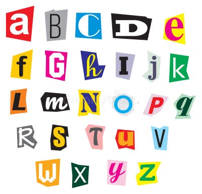 Ripped letters stock vector. Illustration of message - 220532346