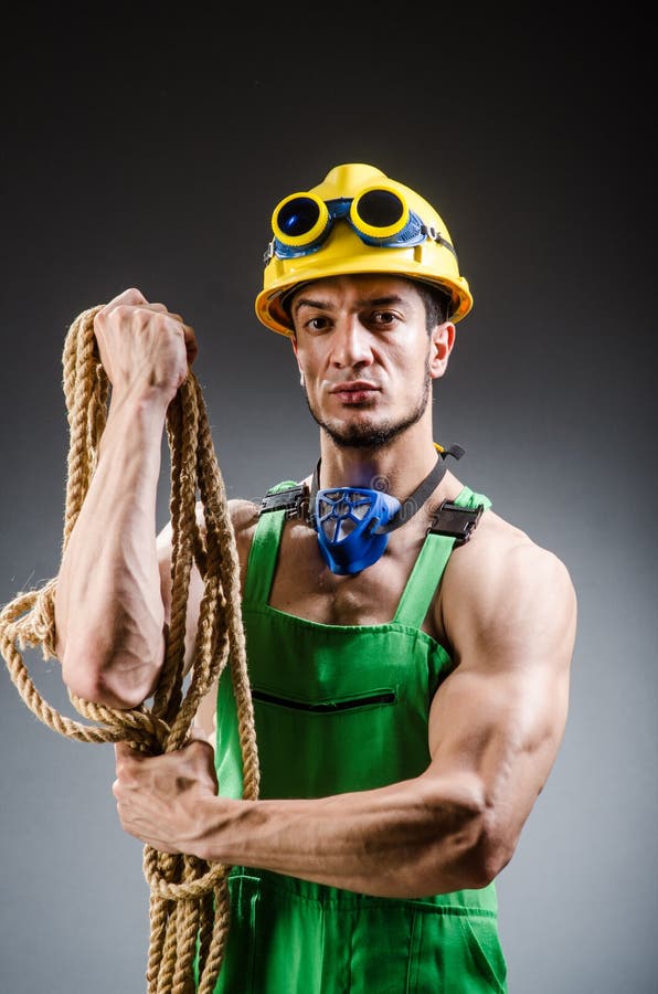 Ripped Muscular Builder Man Stock Photo - Image of builder ...