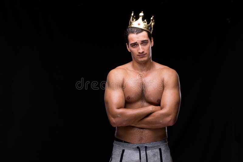 Muscular Man in King Pigeon Yoga Pose Stock Photo - Image of pose ...