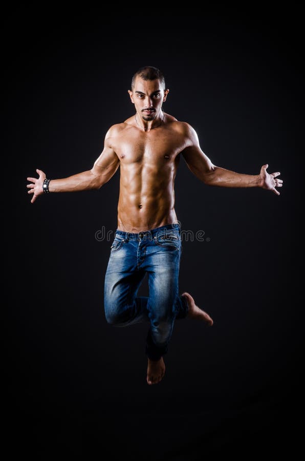The Ripped Muscular Man in Sports Concept Stock Image - Image of ...