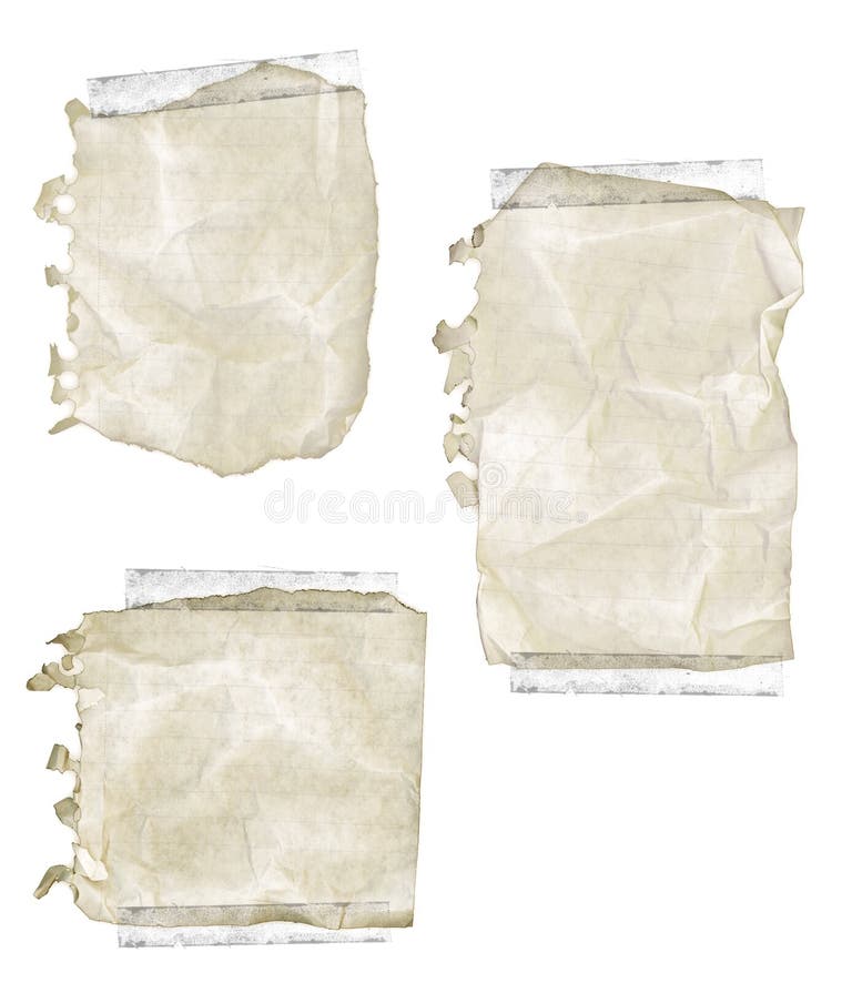 Old Ripped Notepad Paper Stock Illustrations – 998 Old Ripped Notepad ...