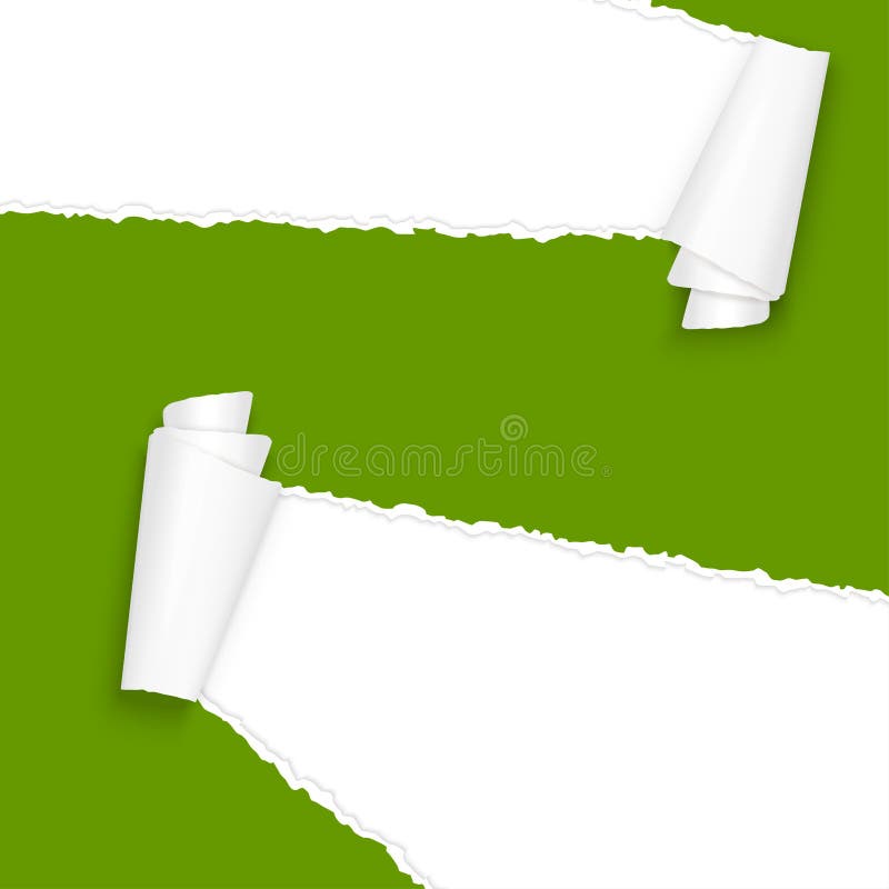 Ripped open paper green stock vector. Illustration of copy - 51735141
