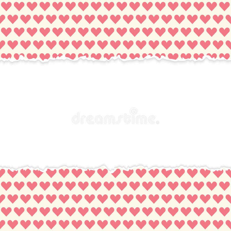 Ripped open paper hearts stock vector. Illustration of create - 45379336