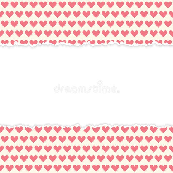 Ripped open paper hearts stock vector. Illustration of create - 45379336