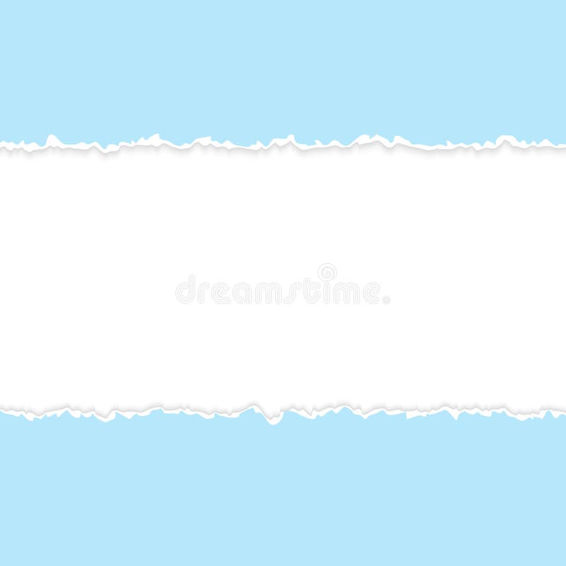 Ripped Open Paper Light Blue Stock Vector - Illustration of create ...