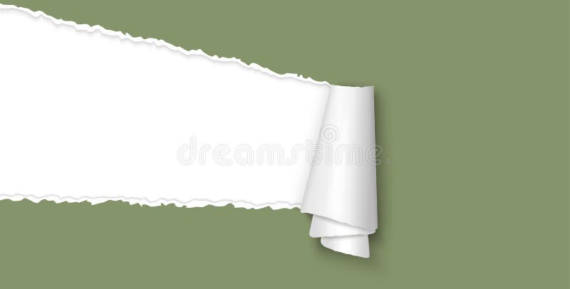 Ripped Open Paper with Space for Text Stock Vector - Illustration of ...