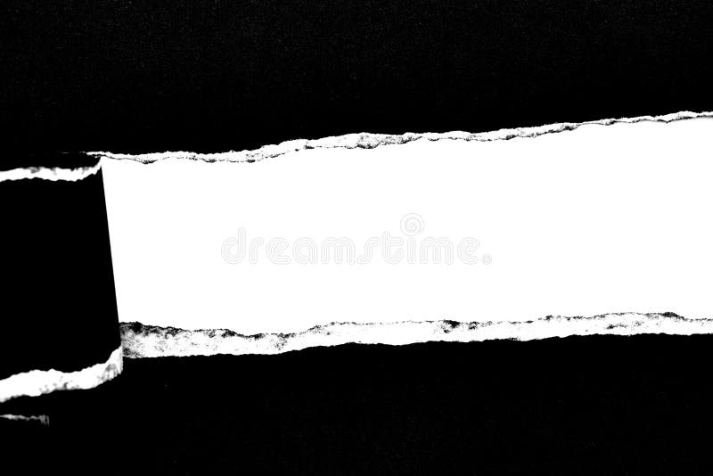 Ripped Open Paper on White Paper Background. Stock Photo - Image of ...