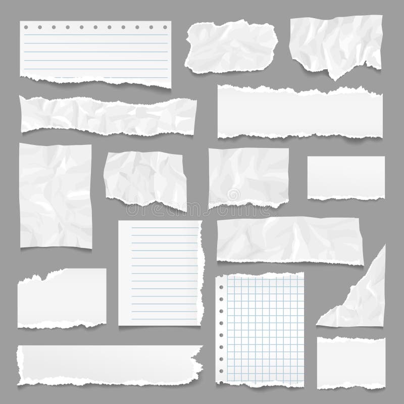 Torn Note Paper Vector