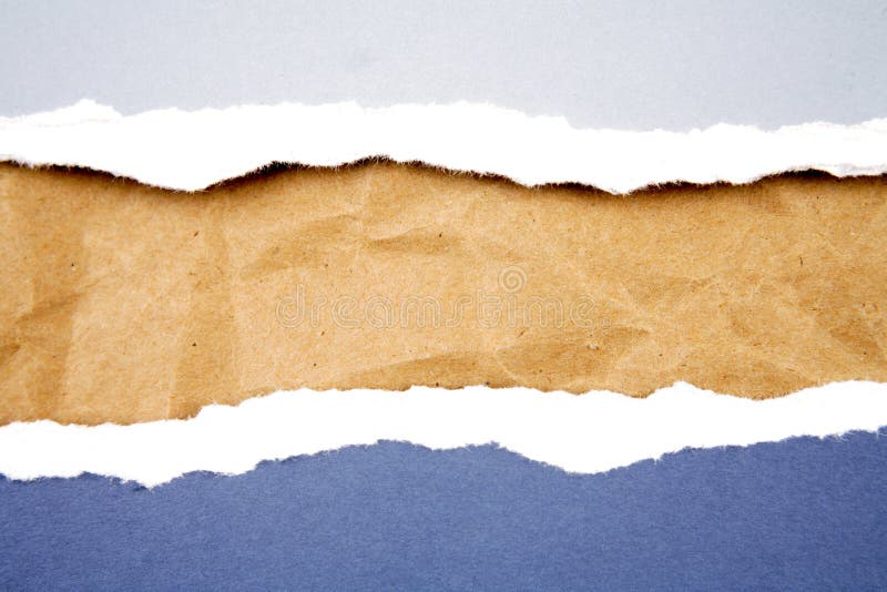 Ripped paper stock photo. Image of empty, cardboard, page - 15349222