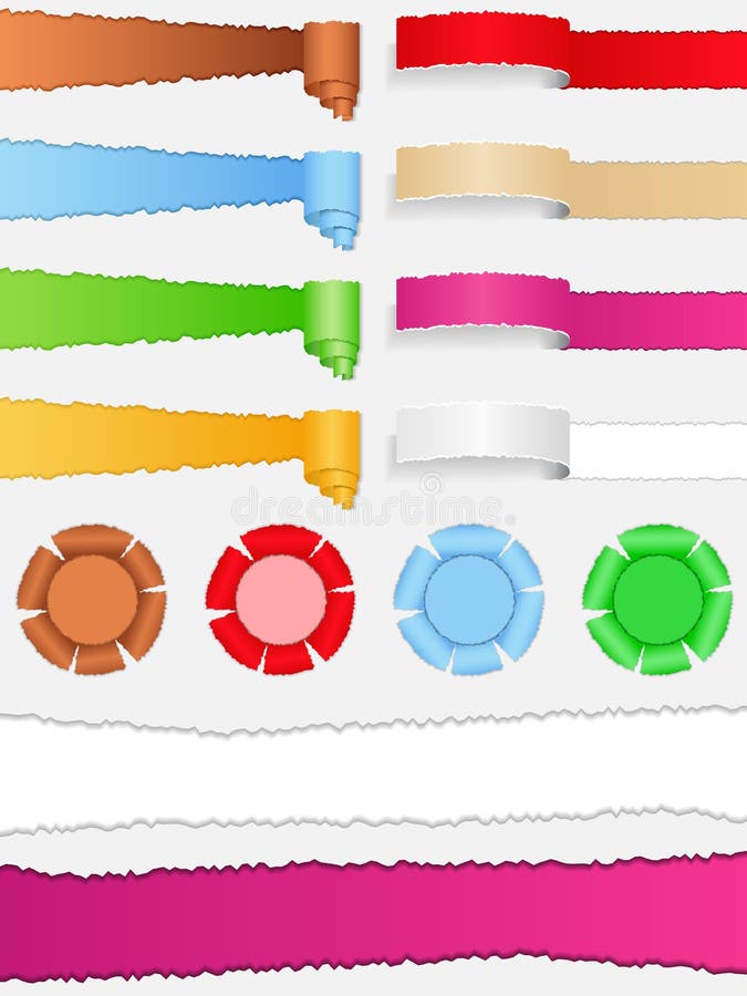 Ripped paper stock vector. Illustration of memo, packet - 24962053