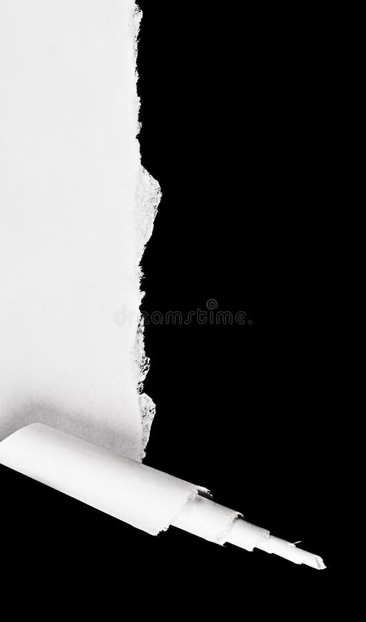 Paper tear to half stock photo. Image of plan, empty - 11398738