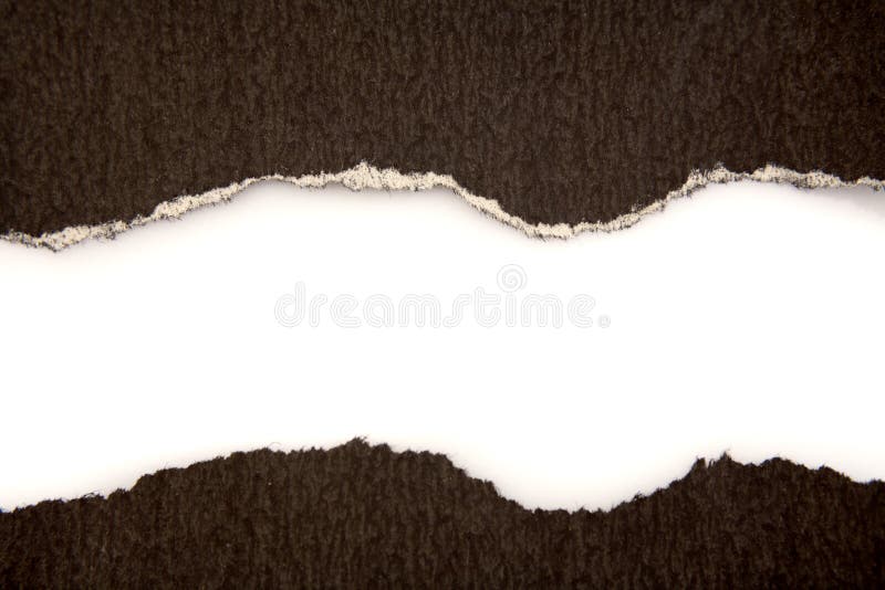 Hole ripped in paper stock photo. Image of studio, space - 9051844