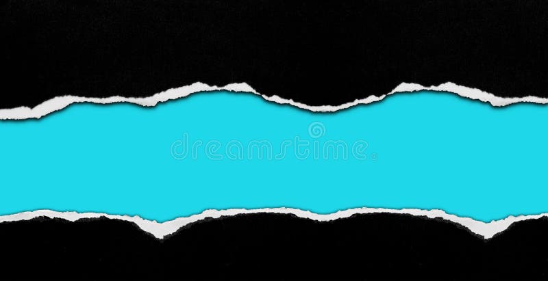 Ripped paper on blue stock image. Image of copy, split - 333867725
