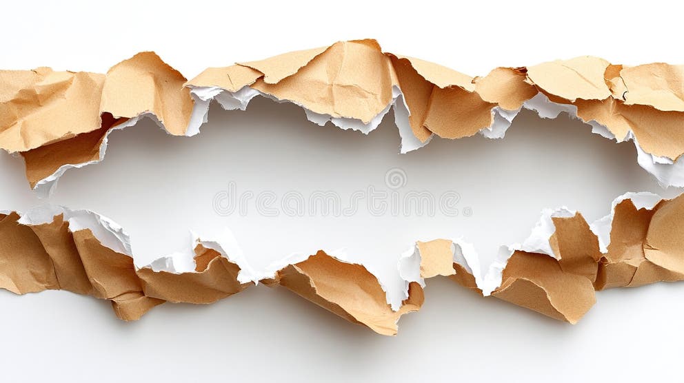 Ripped paper border stock illustration. Illustration of paper - 368127650