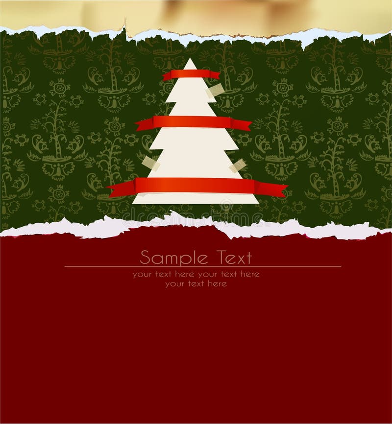 Ripped Paper Christmas Tree Stock Illustrations – 289 Ripped Paper ...