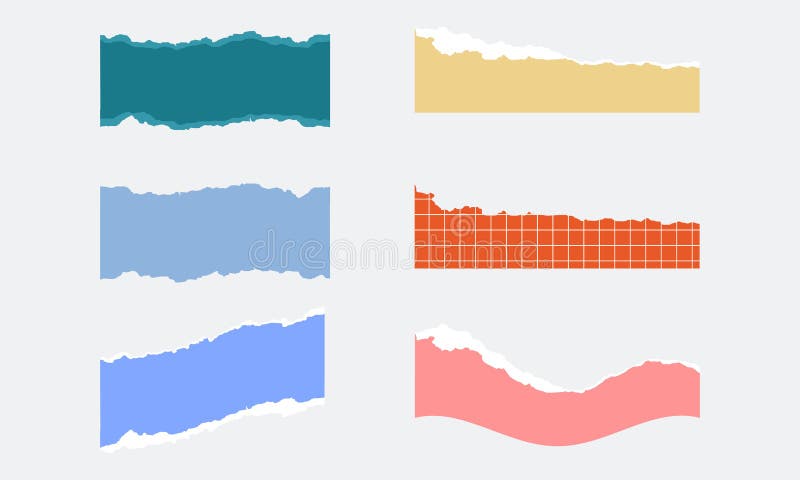 Ripped Paper Effect Abstract Background with Vibrant Colors Stock ...