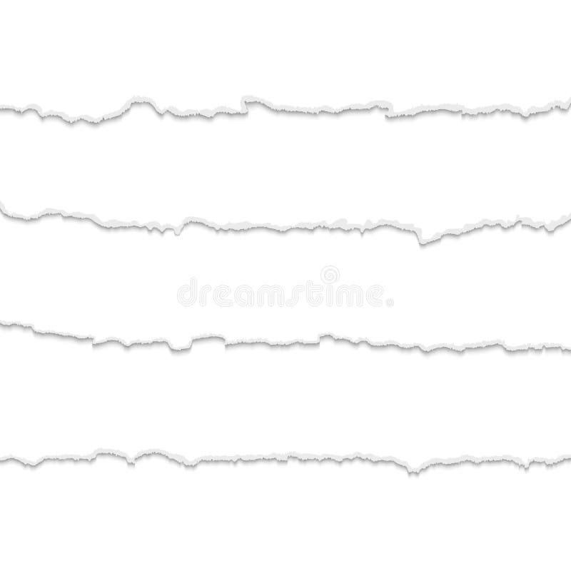 Ripped Paper a Half Sheet. White Paper Torn from Below. Ripped Paper ...