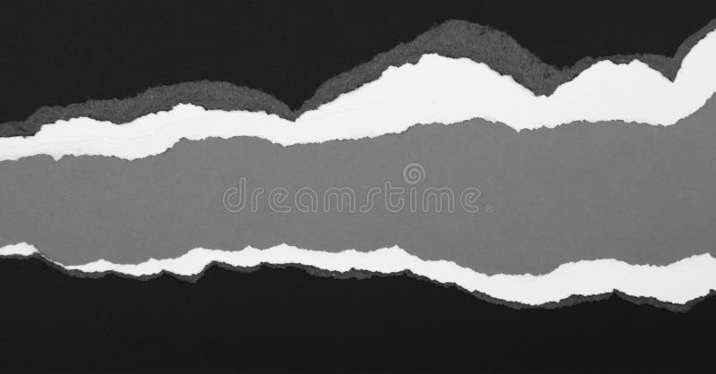 Ripped paper on grey stock image. Image of banner, black - 166415505