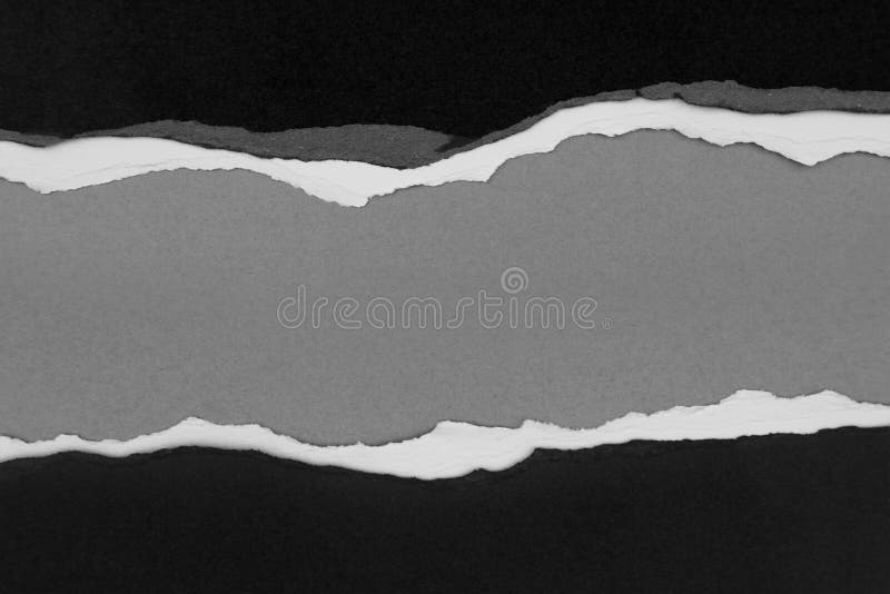 Ripped paper on grey stock photo. Image of advertisement - 189708254
