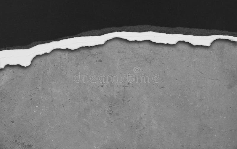 Ripped paper on grey stock photo. Image of advertisement - 192033120