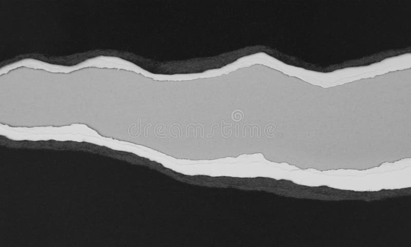 Ripped Paper on Grey Background Stock Image - Image of torn, grey ...