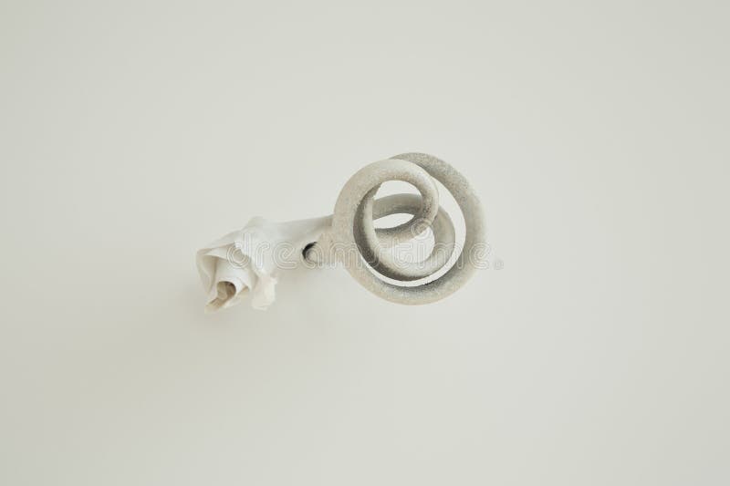 Ripped Paper Near Wire on White Stock Image - Image of ripped ...