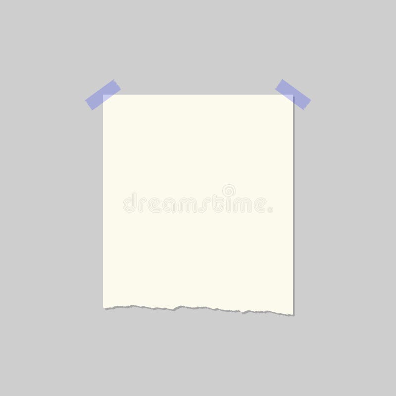 Ripped Paper for Note, Ripped Paper Vector Stock Vector - Illustration ...