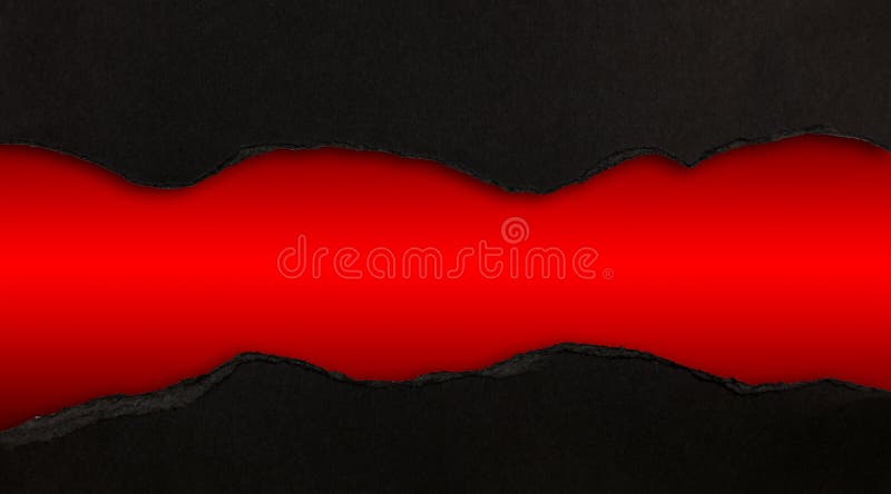 Ripped paper on red stock photo. Image of color, ragged - 192377644