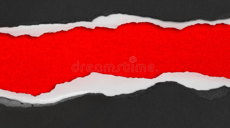 Ripped paper on red stock photo. Image of backgrounds - 196994724
