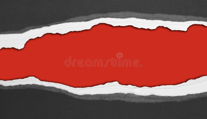 Ripped paper on red stock image. Image of copy, color - 201459365