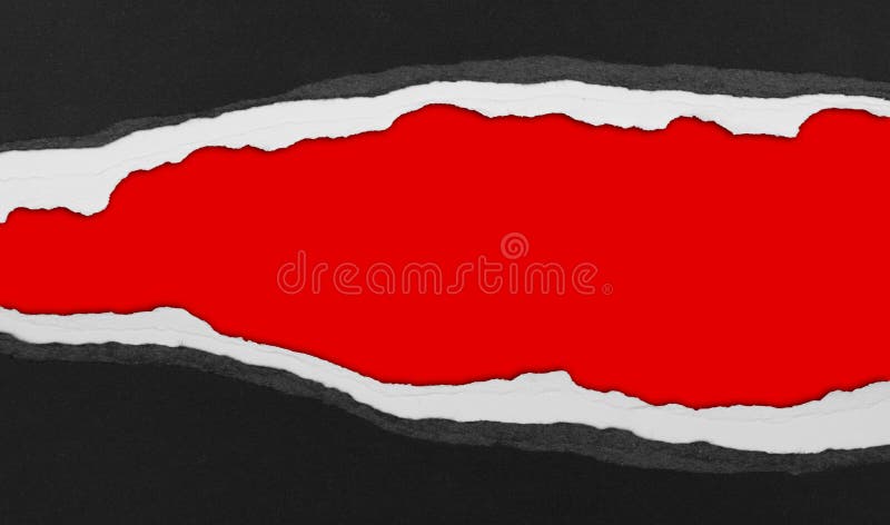 Ripped paper on red stock photo. Image of teared, paperquot - 225794550