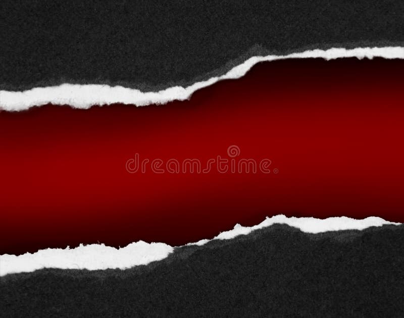 Ripped paper on red stock photo. Image of advertising - 112223954