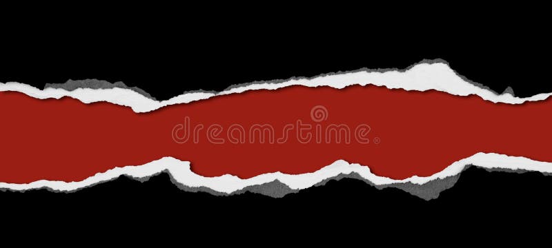 Ripped paper on red stock photo. Image of elementquot - 218337456