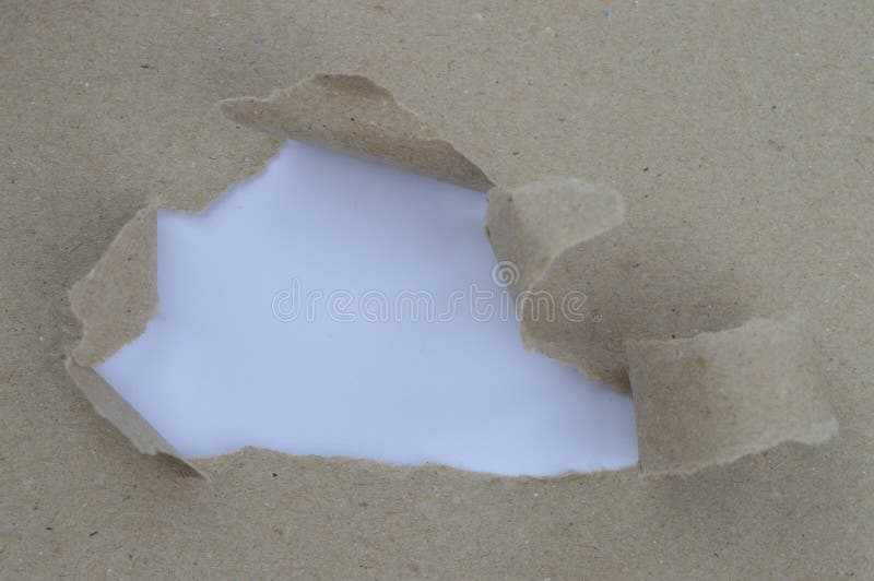 Ripped Paper Revealing Bright White Blank Space Stock Image - Image of ...