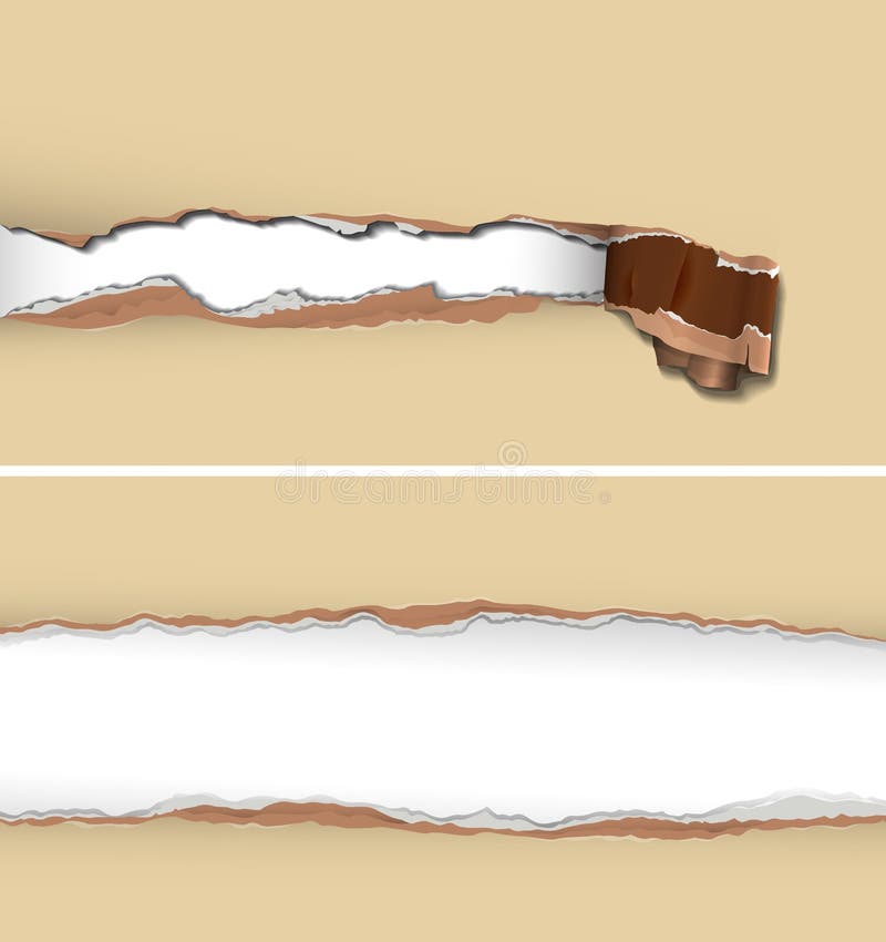 Ripped paper labels stock vector. Illustration of object - 24402576