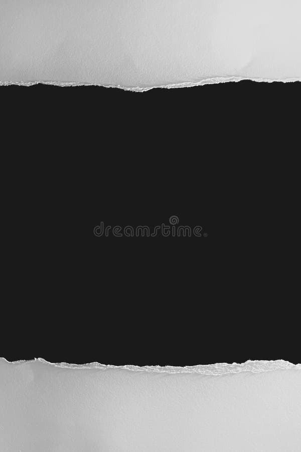 Ripped Paper Sheet on Vertical Background Stock Photo - Image of torn ...
