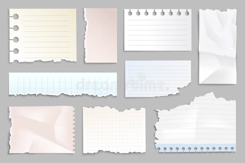 Ripped Paper Strips stock vector. Illustration of strips - 361381746