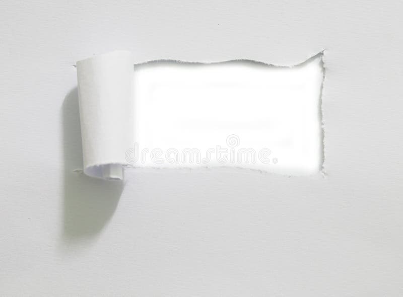Ripped Paper and Torn Paper Stock Photo - Image of advertising, graphic ...