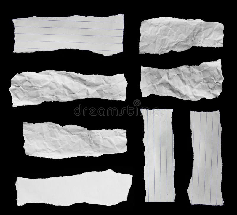 Ripped Paper and Torn Paper Stock Photo - Image of label, message: 77168346