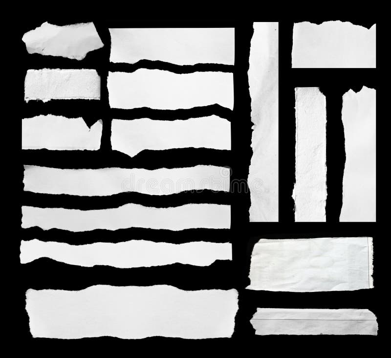 Ripped Paper and Torn Paper Stock Image - Image of black, grey: 77168537
