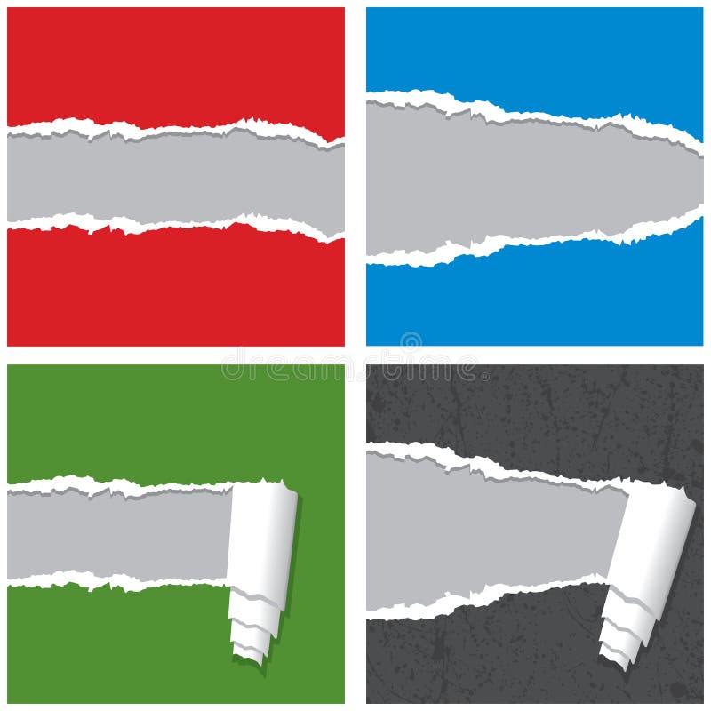 Vector Ripped Paper stock vector. Illustration of blank - 11800309