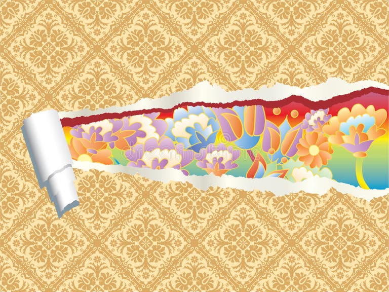 Ripped pop wallpaper stock vector. Illustration of color - 9629006