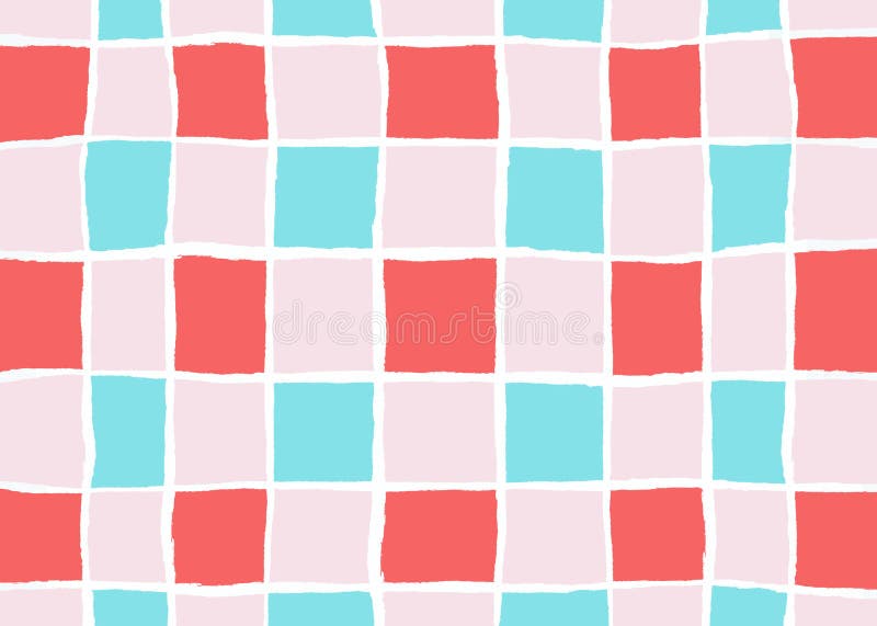 Ripped Retro Squares Pattern Stock Illustration - Illustration of retro ...