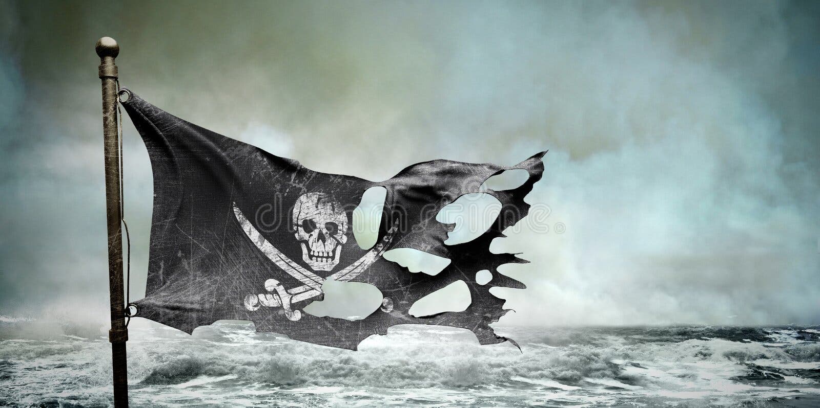 Ripped torn flag stock illustration. Illustration of damaged - 19242803