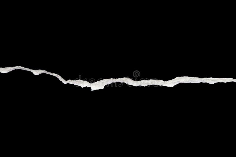 Ripped Torn Paper Edges Isolated on Black Background Stock Photo ...